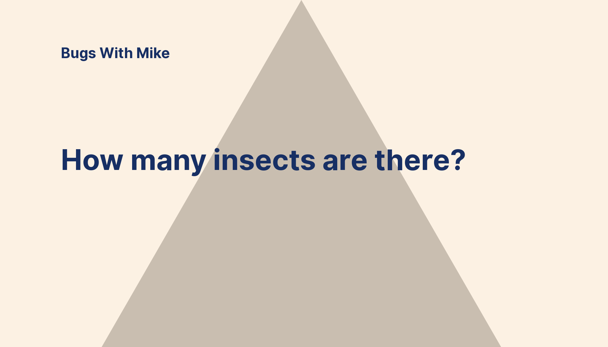 How many insects are there?